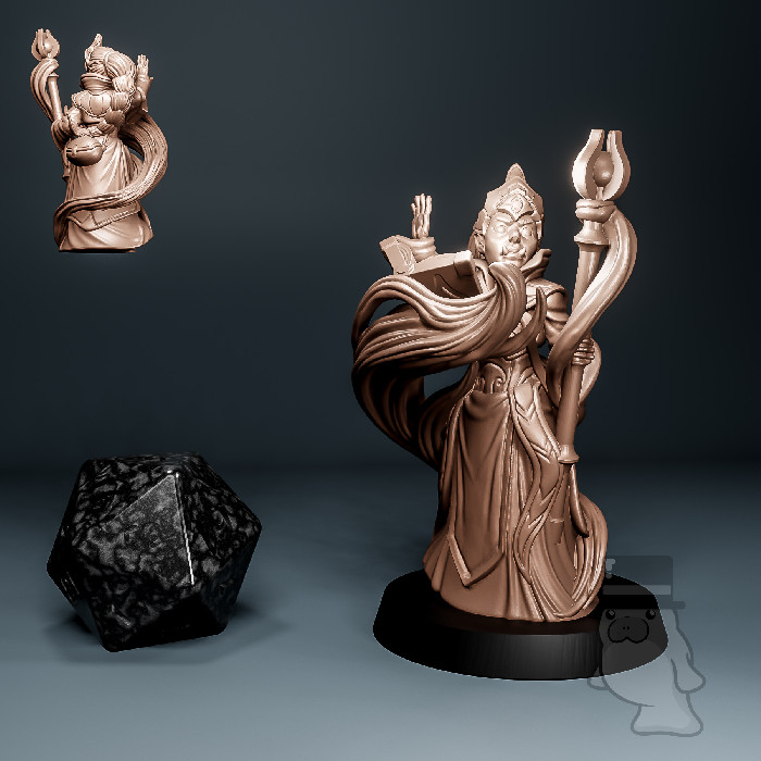 Wizard Half Orc Female - Everyday Heroes - EC3D Design :: Mini Manatee ...