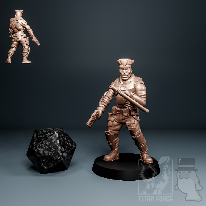 Police Officer Captain - Titan Forge :: Mini Manatee New Zealand