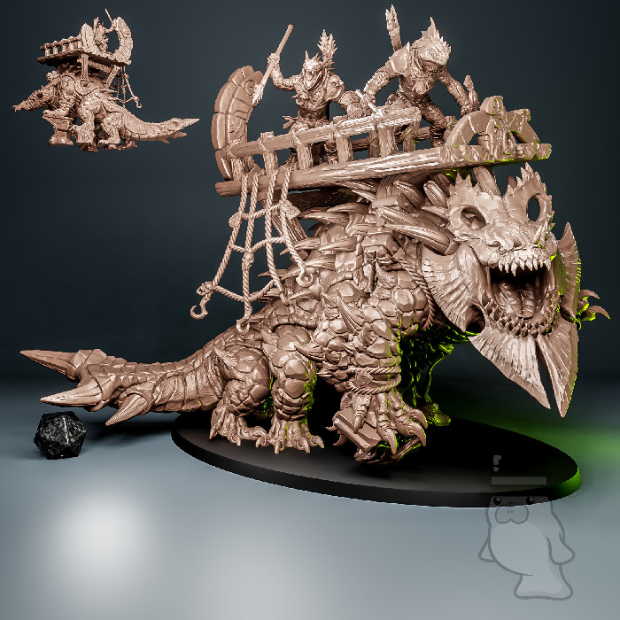 Great Basilisk of Falgor (War Platform) - Lizardmen of Falgors Swamp ...