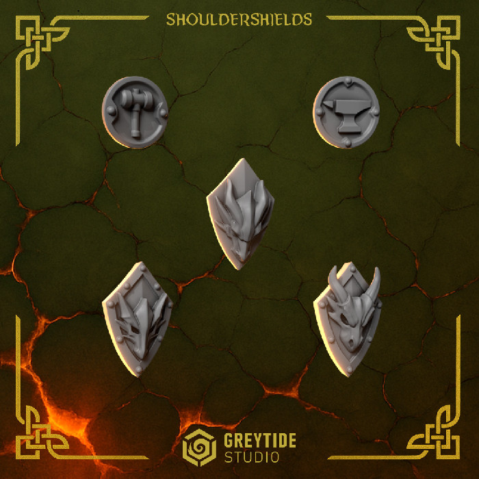 Shoulder Shields - Anvil Wardens - Greytide Studio :: Mini Manatee New ...