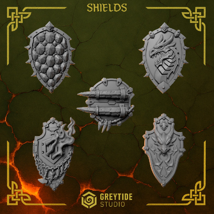 Shields - Anvil Wardens - Greytide Studio :: Mini Manatee New Zealand