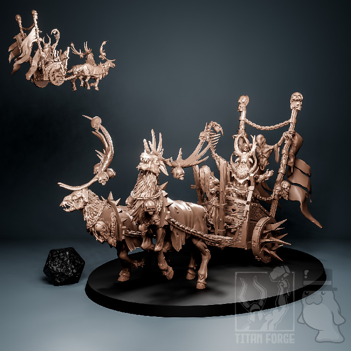 Warmage with Chariot - Titan Forge :: Mini Manatee New Zealand