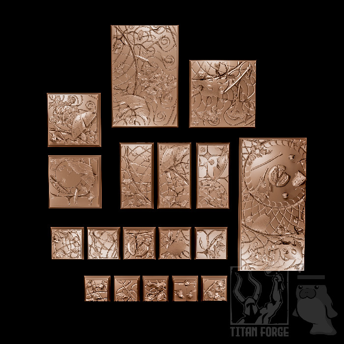 High Elves Square Bases (20 - 60x100mm) - Titan Forge :: Mini Manatee ...