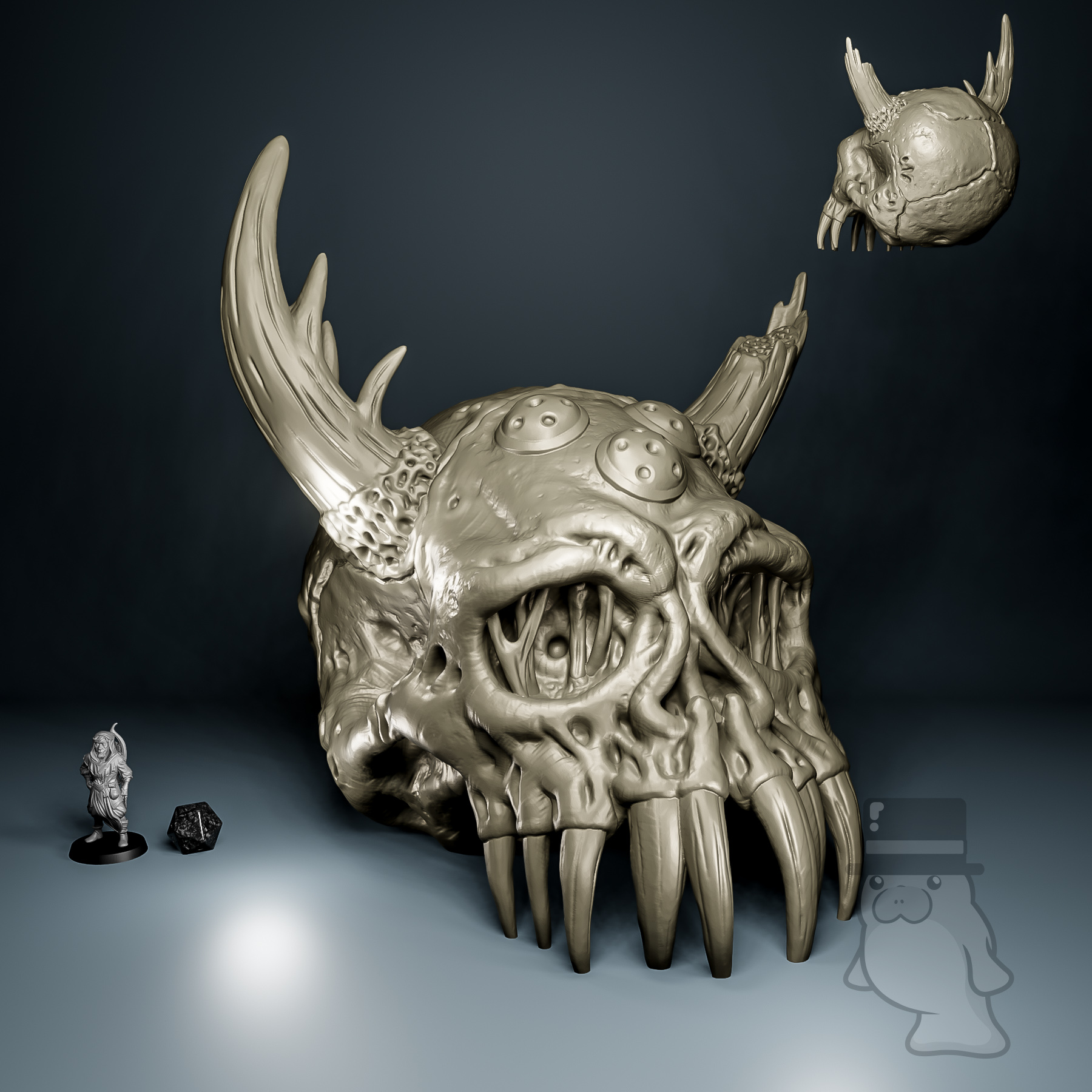 Skull (Giant Horned) - Decay Garden - Tainted Windmill :: Mini Manatee ...