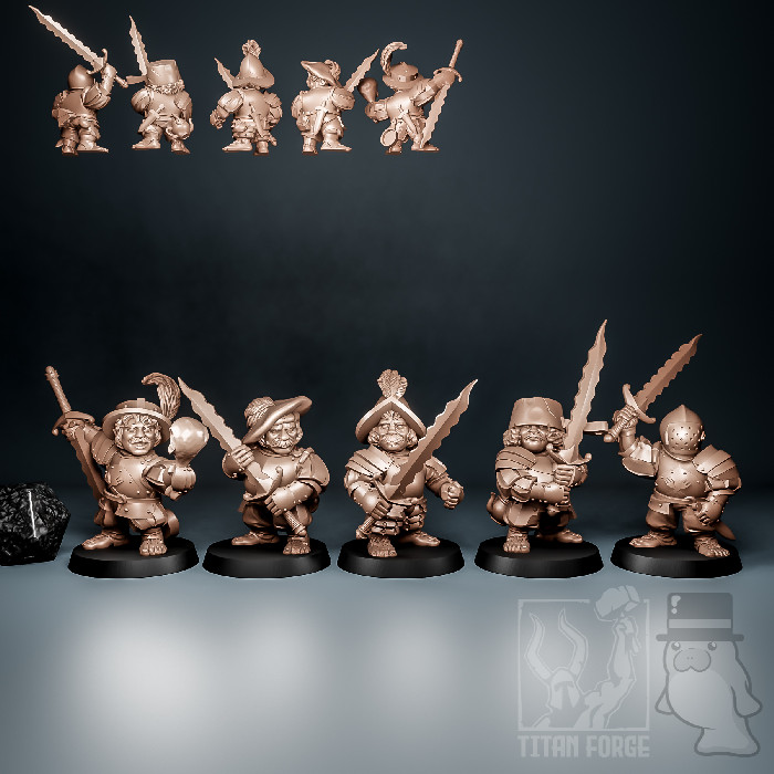 Halfling Heavy Infantry Greatsword - Titan Forge :: Mini Manatee New ...